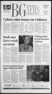 "The BG News October 21, 2004" by Bowling Green State University