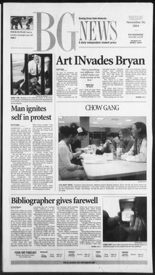 "The BG News November 16, 2004" by Bowling Green State University