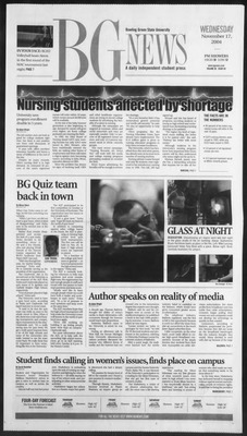 "The BG News November 17, 2004" by Bowling Green State University
