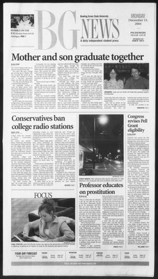 "The BG News December 13, 2004" by Bowling Green State University