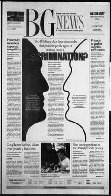 "The BG News September 28, 2005" by Bowling Green State University
