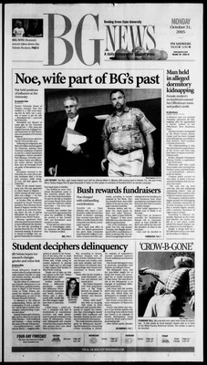 "The BG News October 31, 2005" by Bowling Green State University